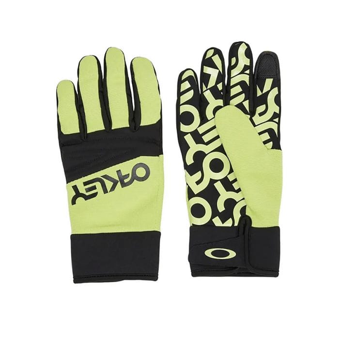 OAKLEY - GUANTI FACTORY PILOT CORE - 049717101_03V - BLACK/LT GREEN ...