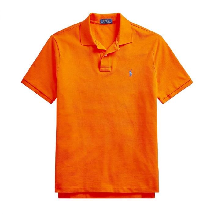 RALPH LAUREN - POLO PIQUET LOGO - 050749001_024 - SAILING ORANGE - Polo ...