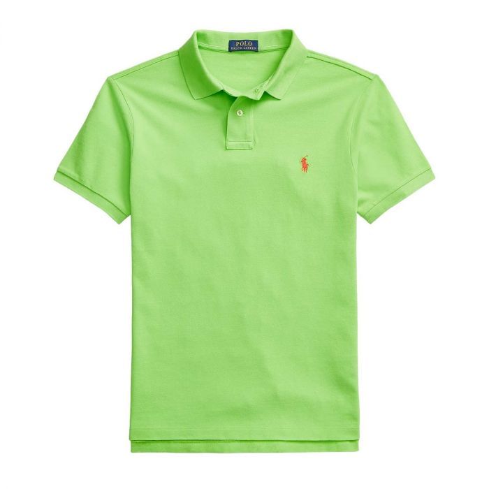 RALPH LAUREN - POLO PIQUET LOGO - 050749101_021 - KIWI LIME - Polo ...