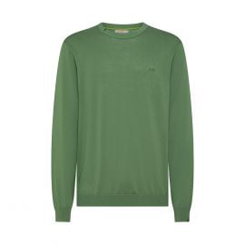 SUN 68 - MAGLIONE GIROCOLLO IN COTONE - 050869001_84 - VERDE SALVIA ...