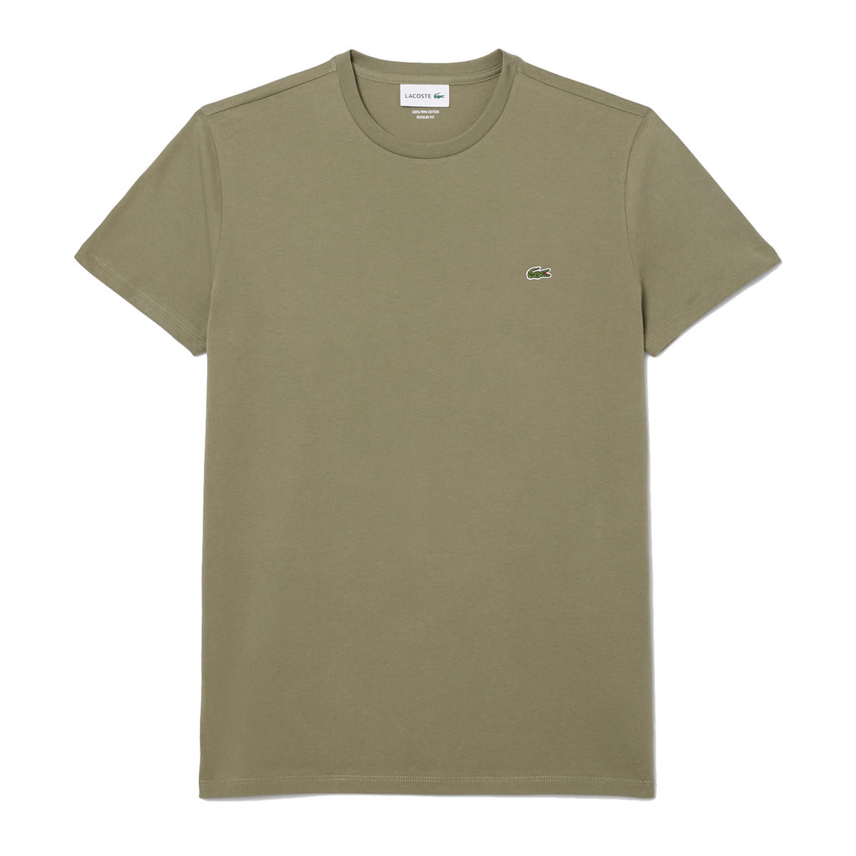 LACOSTE - T-SHIRT LOGO IN COTONE PIMA BIANCA - 033942901_001 - BIANCO ...